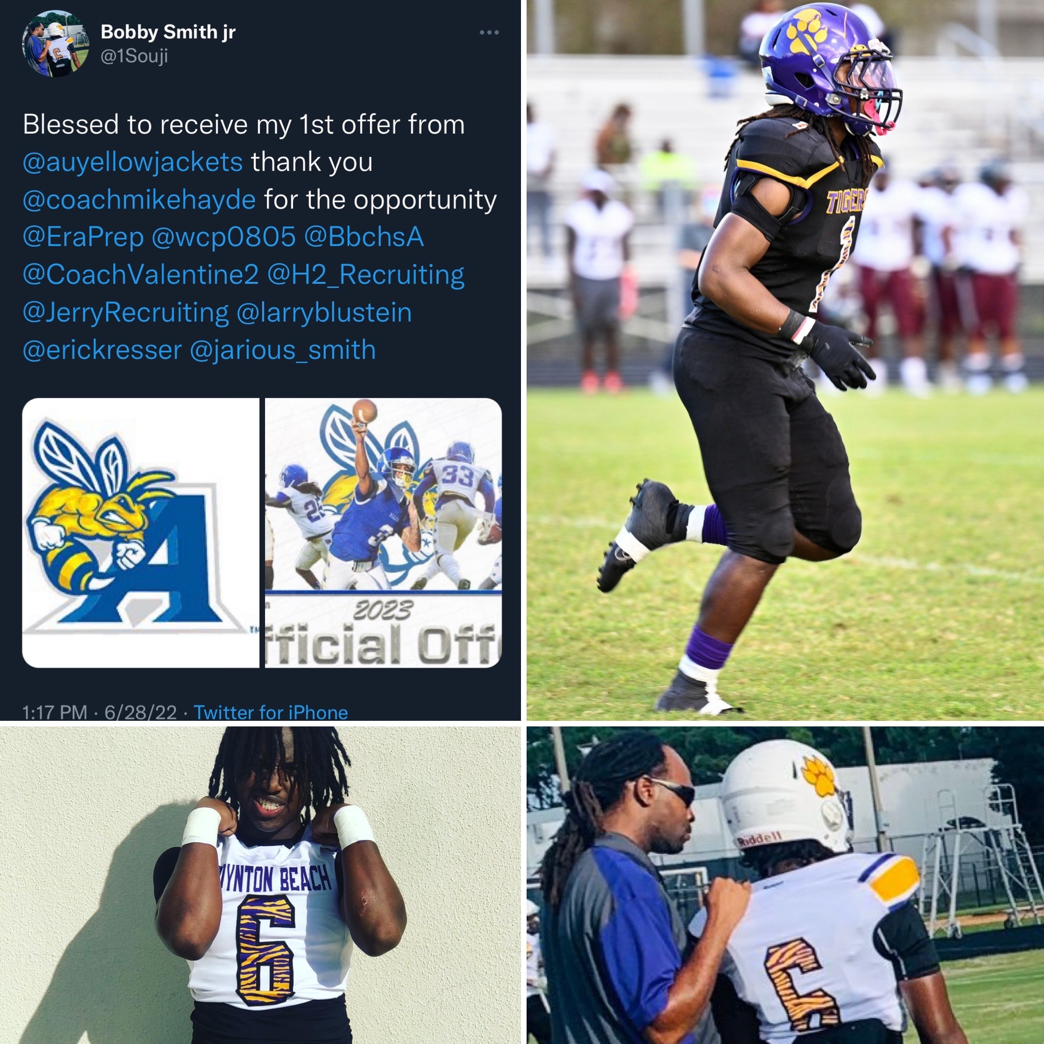 Excitement at Boynton High: RB Bobby Smith Jr. gets first offer from ...