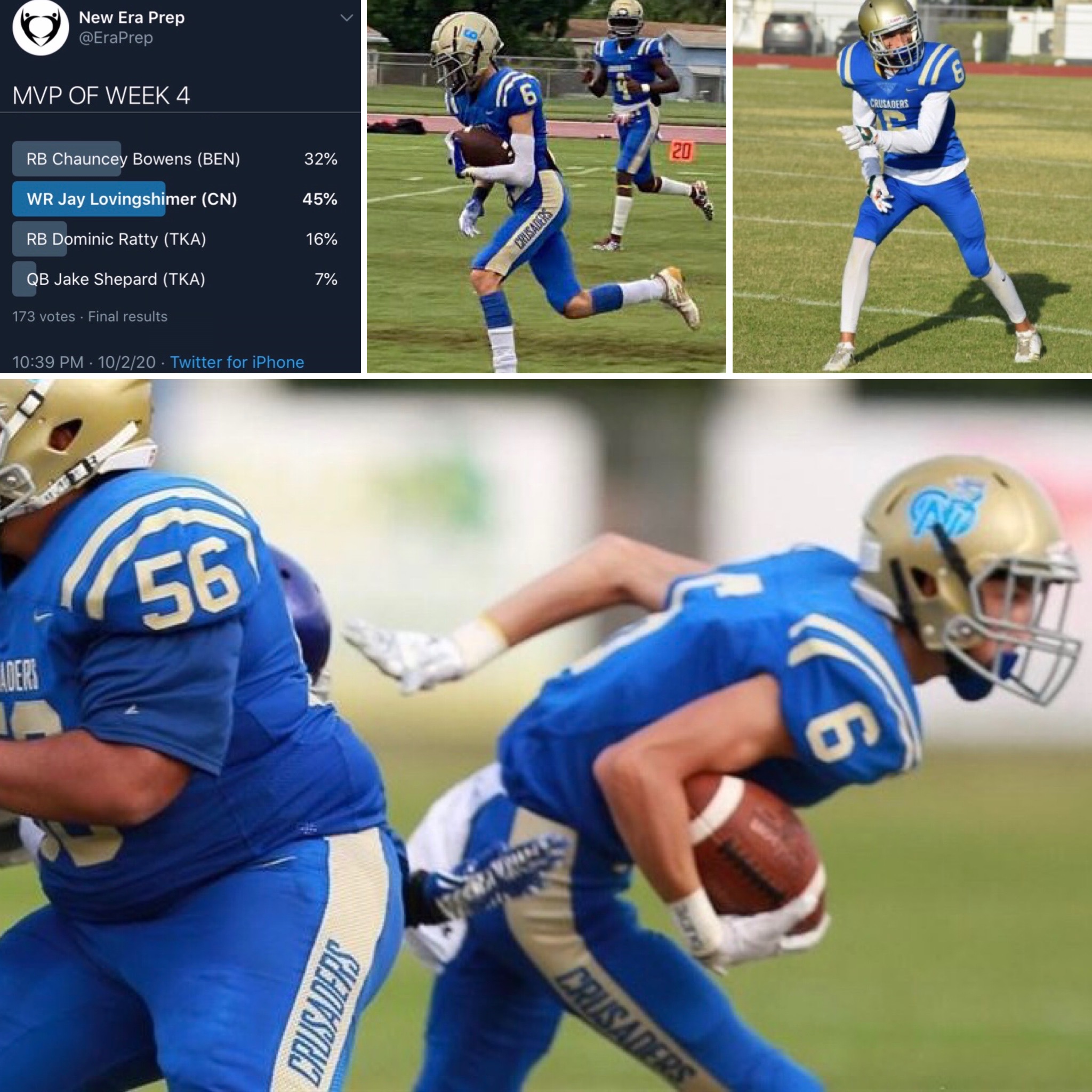 MVP of Week 4: WR Jason Lovingshimer comes into his own - New Era Prep