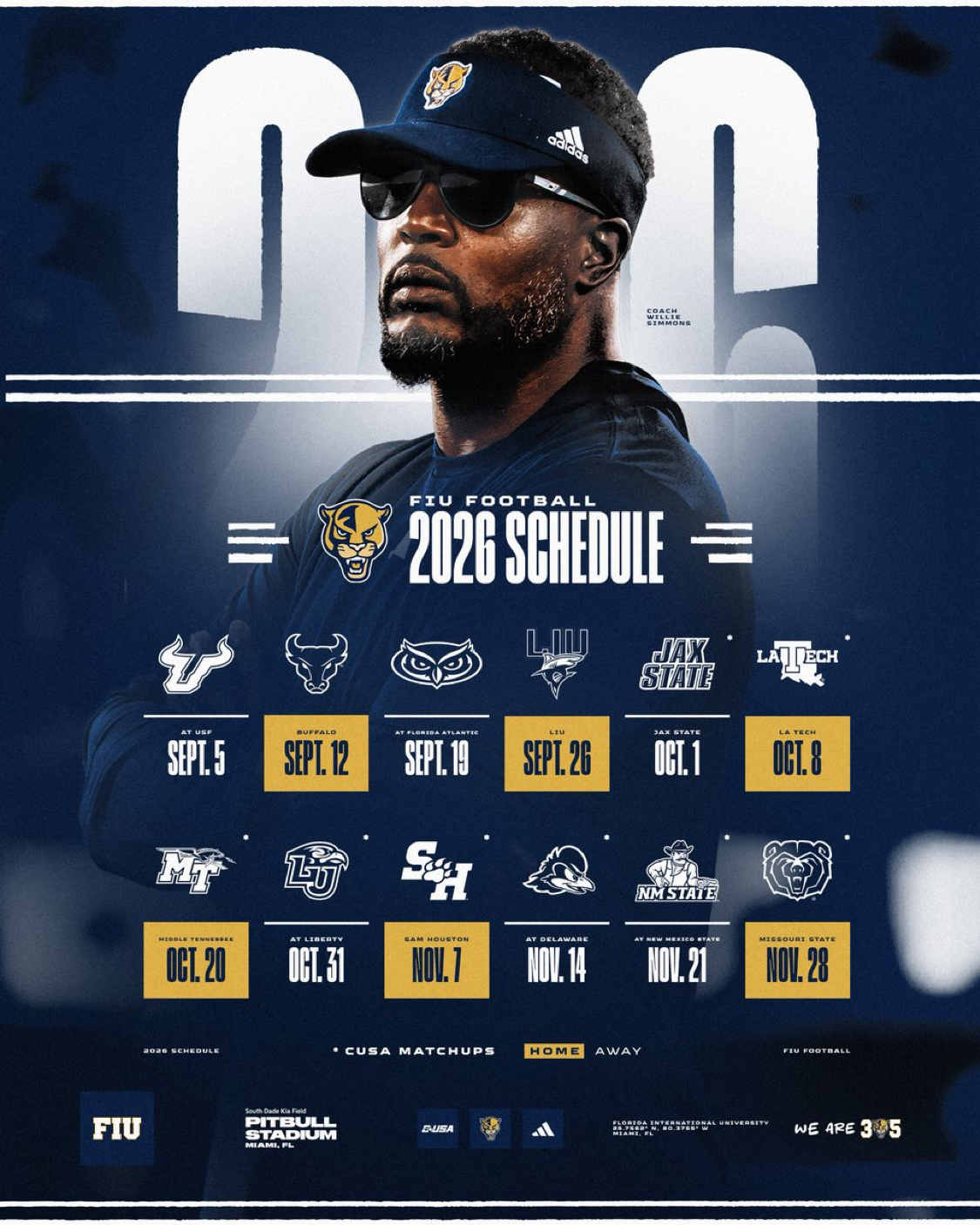 FIU Football Releases 2026 Season Schedule - New Era Prep